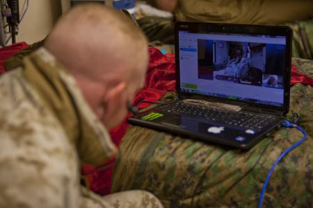 A Deployed Marine’s Special Digital Delivery : Orlando Family Magazine